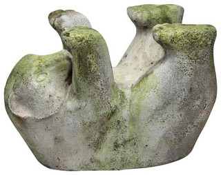 Bear Playing 15" Garden Animal Statue - Rustic - Garden Statues And ...