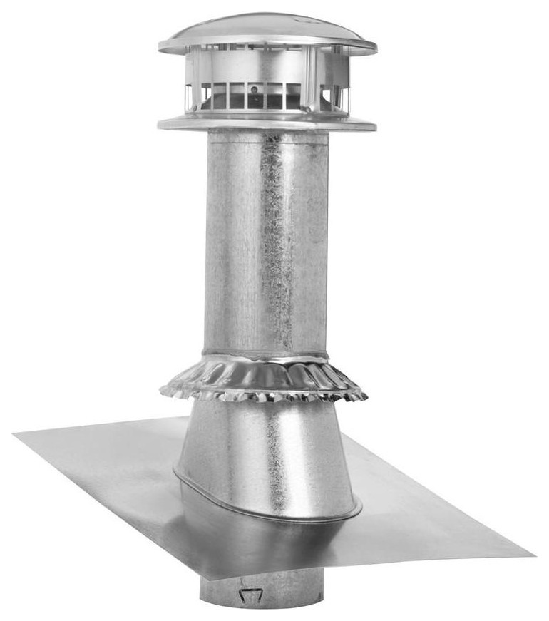 Selkirk 184600 Round Type B Gas Vent Termination Kit 4", #4RV-TK, 4 ...