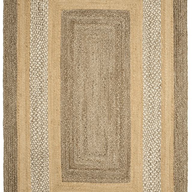 8' X 10' Tan Hand Braided Area Rug - Farmhouse - Area Rugs - by ...
