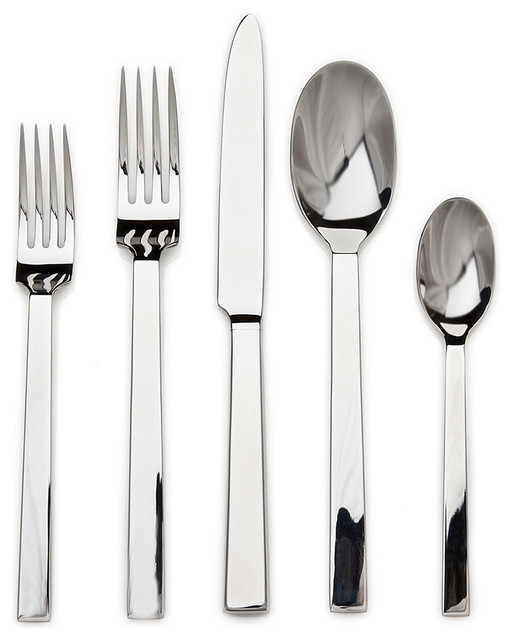 Ricci Argentieri 18/10 Rapallo 5-Piece Place Set - Contemporary ...