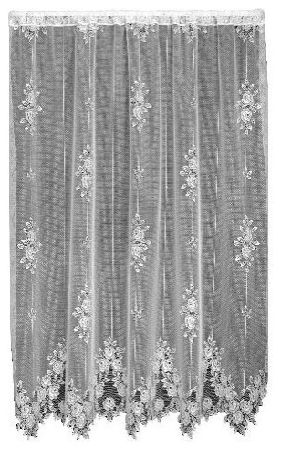 Heritage Lace Tea Rose 60x84 Panel, 60" wide x 84" drop - Traditional ...