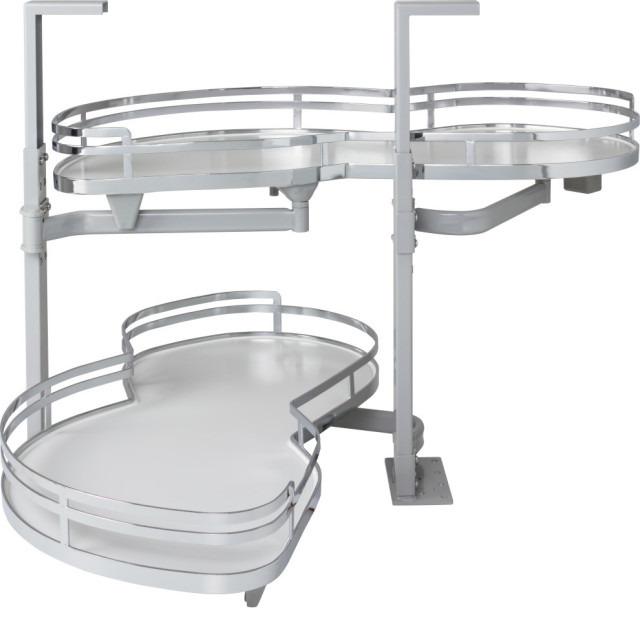 18" Blind Corner Swing Out, Left Handed Unit, Chrome Edging ...