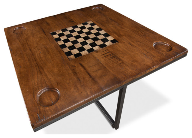 Low Game Table With Four Stools - Rustic - Game Tables - by Sideboards ...