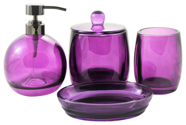 Bathroom Accessory Set of Ruby Collection - Contemporary - Bathroom ...