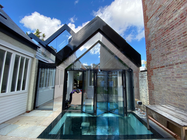 Schuco Folding sliding doors - Contemporary - Conservatory - Kent - by ...