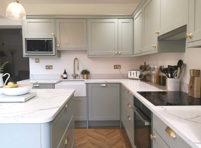 Sage Green Shaker Style Kitchen - Traditional - Kitchen - Other - by ...