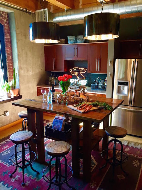 Urban Industrial Condo - Industrial - Kitchen - Portland - by Indeed Decor