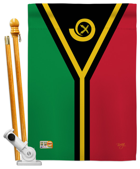 Vanuatu Flags Of The World Nationality House Flag Set 28 X 40 X 0 1