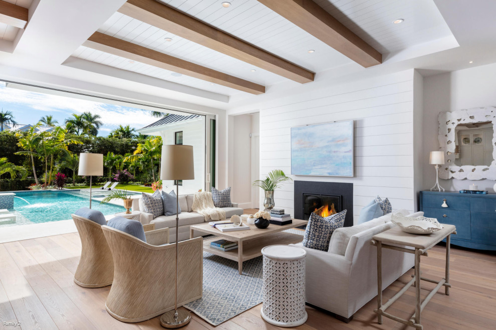 Old Naples custom home - Beach Style - Living Room - Miami - by Linda ...