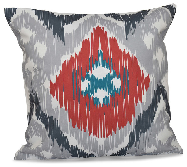 Original, Geometric Outdoor Pillow, 20"X20" - Contemporary - Outdoor ...