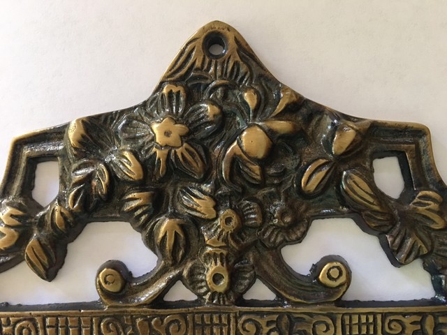 Victorian 6-Hooks Key Rack, Antique Brass Finish - Victorian - Wall ...