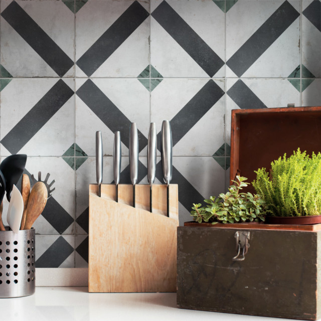 Renaissance Deco Frame Porcelain Floor and Wall Tile Sample ...