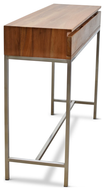 Soho Small Console Table, Walnut - Contemporary - Console Tables - by ...