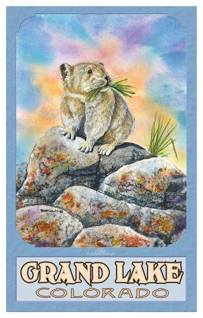 Dave Bartholet Grand Lake Colorado Art Print, 24"x36" - Contemporary ...