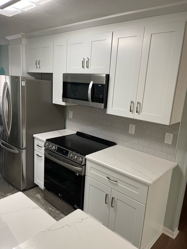 Small Kitchen Remodel Done With New Cabinets - Transitional - Kitchen ...