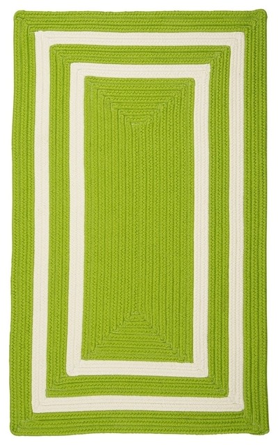La Playa Rug, Lime, 2'x6' Runner, 2'x6' Runner - Beach Style - Outdoor ...