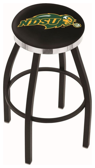 Holland L8B2C North Dakota State 36" Swivel Bar Stool - Black/Chrome ...