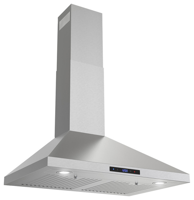 Streamline 30" Francesco Ducted Wall Mount Range Hood, Stainless Steel ...