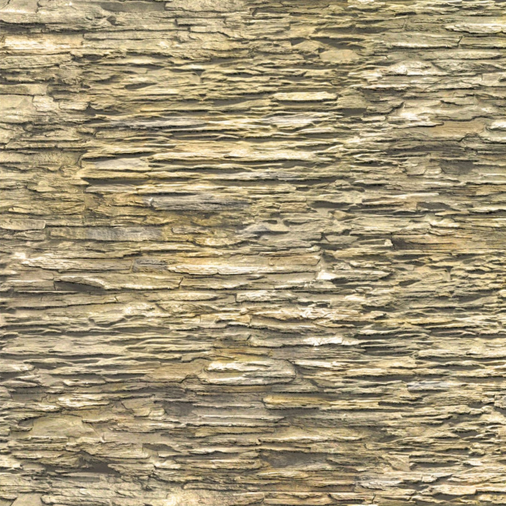 Beige Slate 3D Wall Panels - Modern - Wall Panels - by Dundee Deco | Houzz