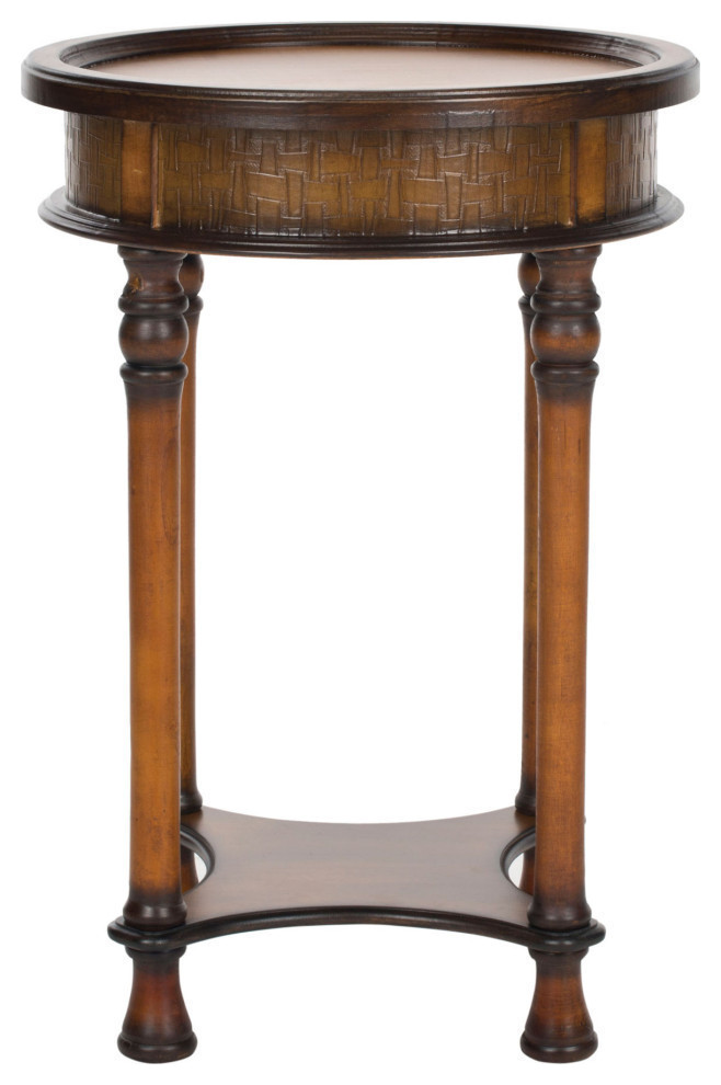 Peggy Side Table, Brown - Traditional - Side Tables And End Tables - by ...