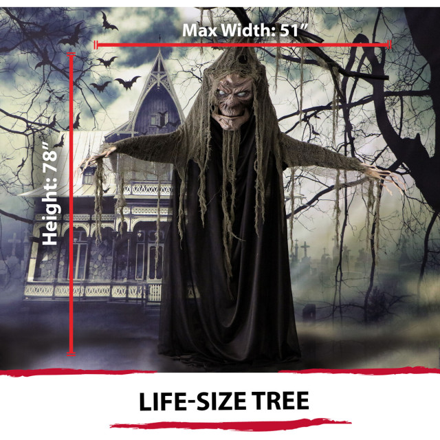 Life-Size Animated Haunted Talking Tree Prop With Moving Mouth ...