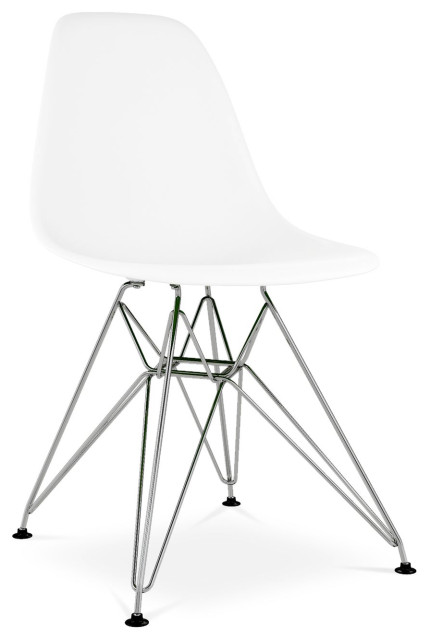 Tower Dining Chair, White, 4-Pack - Modern - Dining Chairs - by First ...