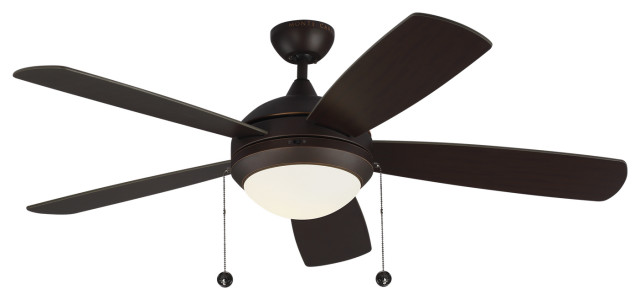 Discus Classic 52" Ceiling Fan in Roman Bronze / Matte Opal ...