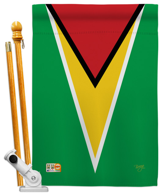 Guyana Flags Of The World Nationality House Flag Set 28 X 40 X 0 1
