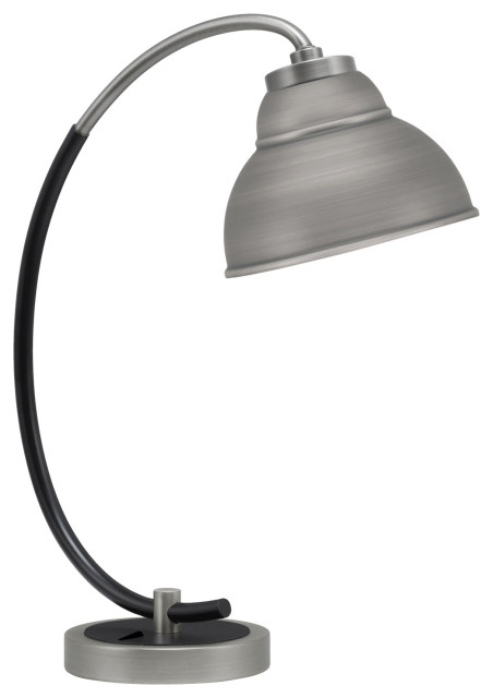 Table Lamps & Desk Graphite & Finish 7 Graphite Double Bubble Metal ...