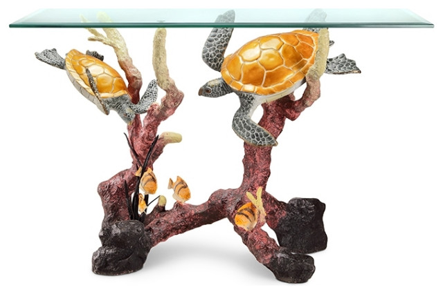 Turtle Console Table - Beach Style - Console Tables - by SPI | Houzz