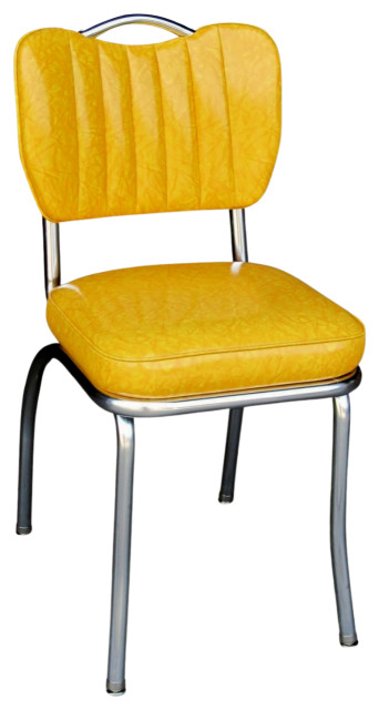 Retro Home Upholstered Handle Back Dining Chair - Contemporary - Dining ...