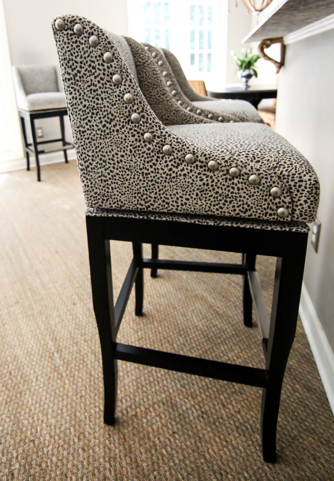 animal print bar stools - Traditional - Other - by Jodie Okun Interiors ...