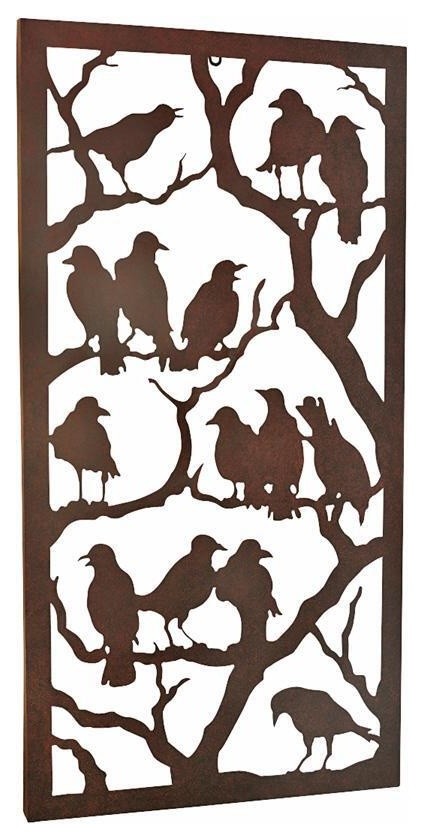 Night Of The Ravens Metal Plaque - Rustic - Metal Wall Art - by ...