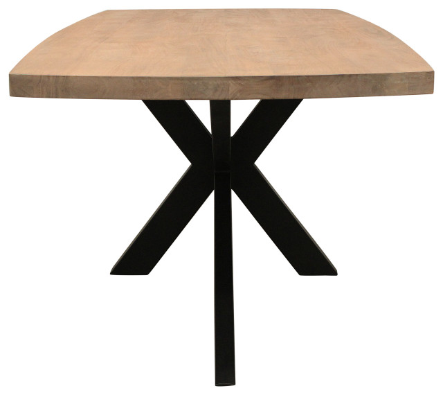 Logan 82" Dining Table in Natural Finish - Rustic - Dining Tables - by ...