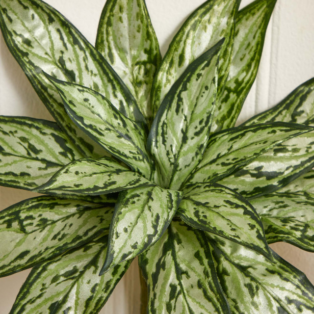 10" Variegated Silver Queen Artificial Plant, Set of 6 - Modern ...