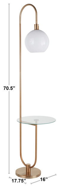 Trombone Floor Lamp With Table - Contemporary - Floor Lamps - by ...