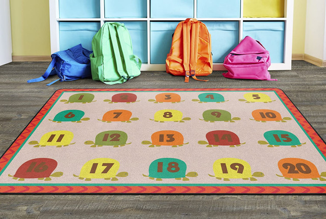 Flagship Carpets VA278-32A 6'X8'4" Counting Turtles Educational Rug ...