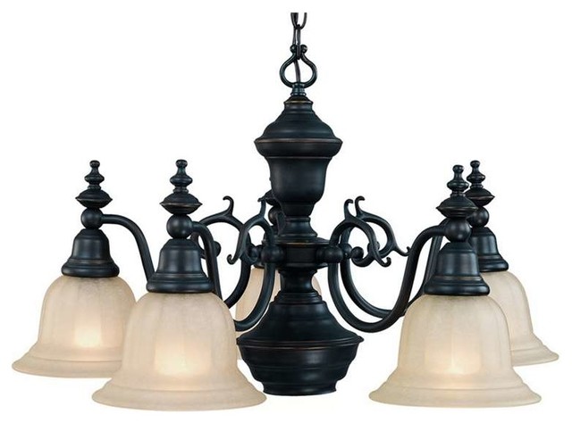 Dolan Designs Richland 5 Light +Downlight Chandelier - Traditional ...