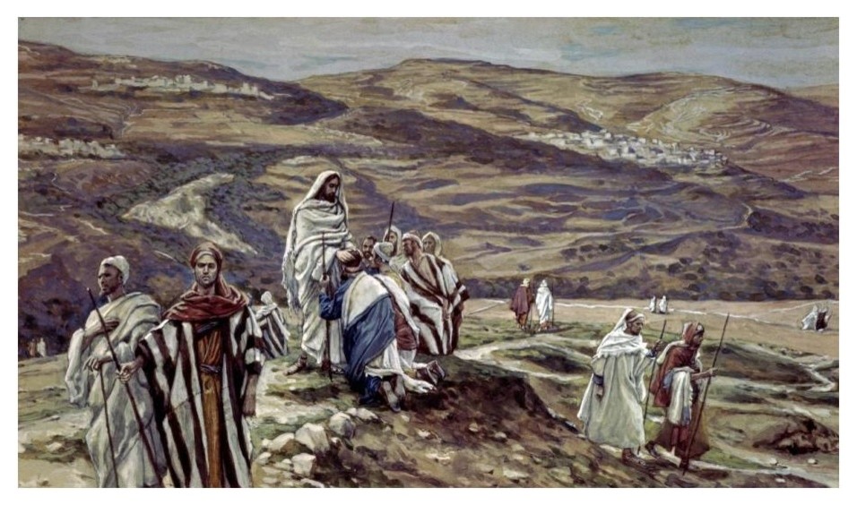 "Christ Sending Out the Seventy Disciples Two by Two" Paper Art, 24"x15 ...