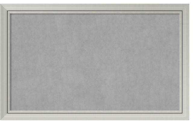 Framed Magnetic Board, XL-Oversized, Romano Silver Wood - Transitional ...