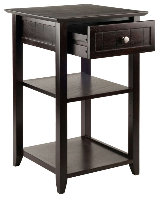 Burke Home Office Printer Stand, Coffee - Transitional - Side Tables ...