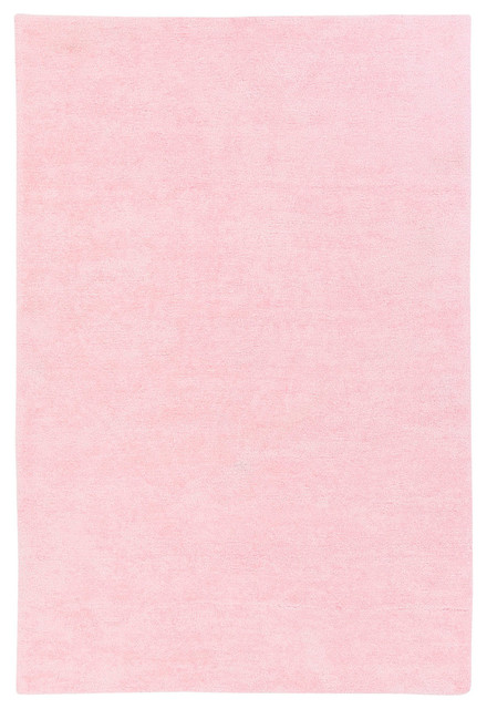 Solid Rug Light Pink Soft Polyester - Contemporary - Area Rugs - by ...
