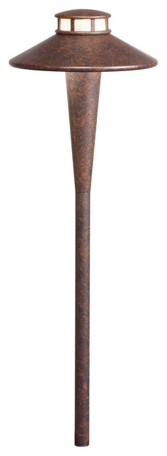 Kichler LED Tiki Path Light, 2700K, Textured Tannery Bronze ...
