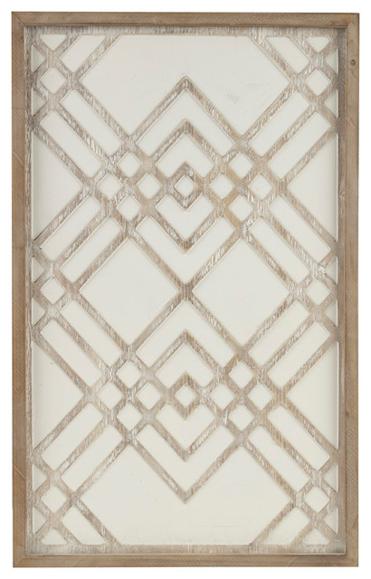 Madison Park Exton Two-tone Overlapping Geometric Wood Panel Wall Decor ...