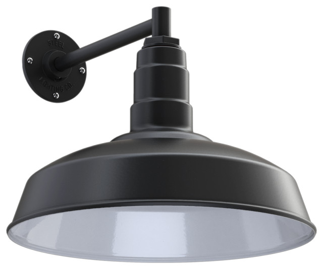Straight Arm Barn Light, The Gardena, Steel Lighting Co. - Farmhouse ...