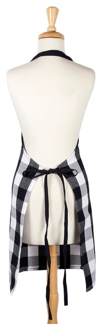 DII Black Buffalo Check Chef Apron - Rustic - Aprons - by Design ...
