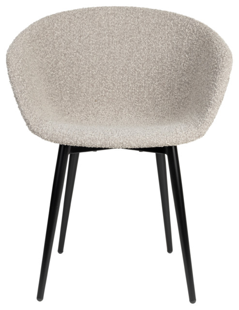 Gray Shell Dining Chairs, 2, DF Charly - Midcentury - Dining Chairs ...