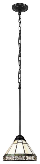 Chloe Lighting Belle Mission-Style 1 Light Mini Pendant Ceiling Fixture ...