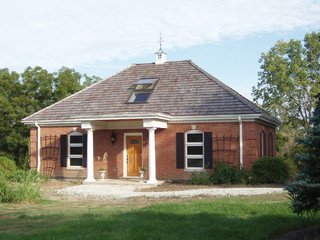 Georgian Colonial Styled Garage Exterior - Traditional - Garage ...