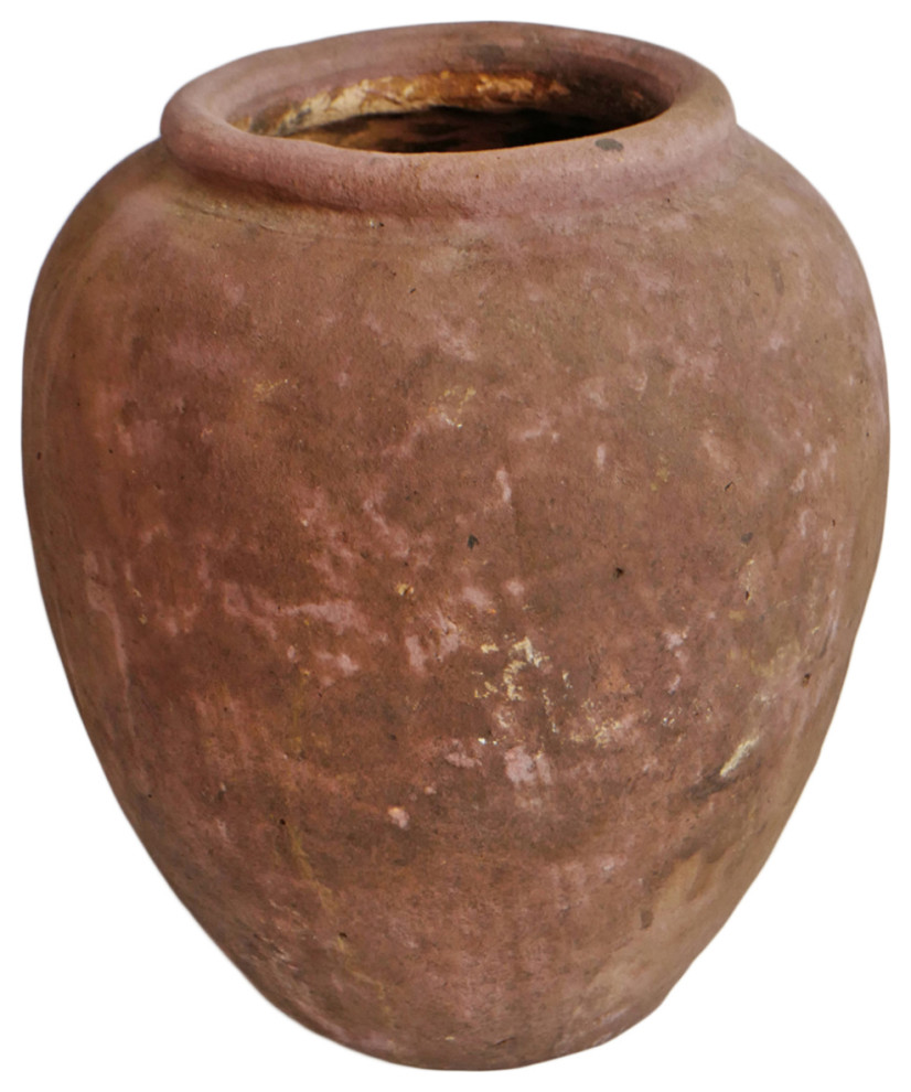 Consigned Java Terra Cotta Urn - Rustic - Indoor Pots And Planters - by ...